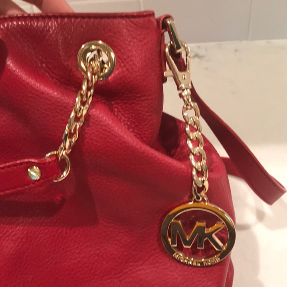MICHAEL Michael Kors | Bags | Michael Kors Red Tote | Poshmark